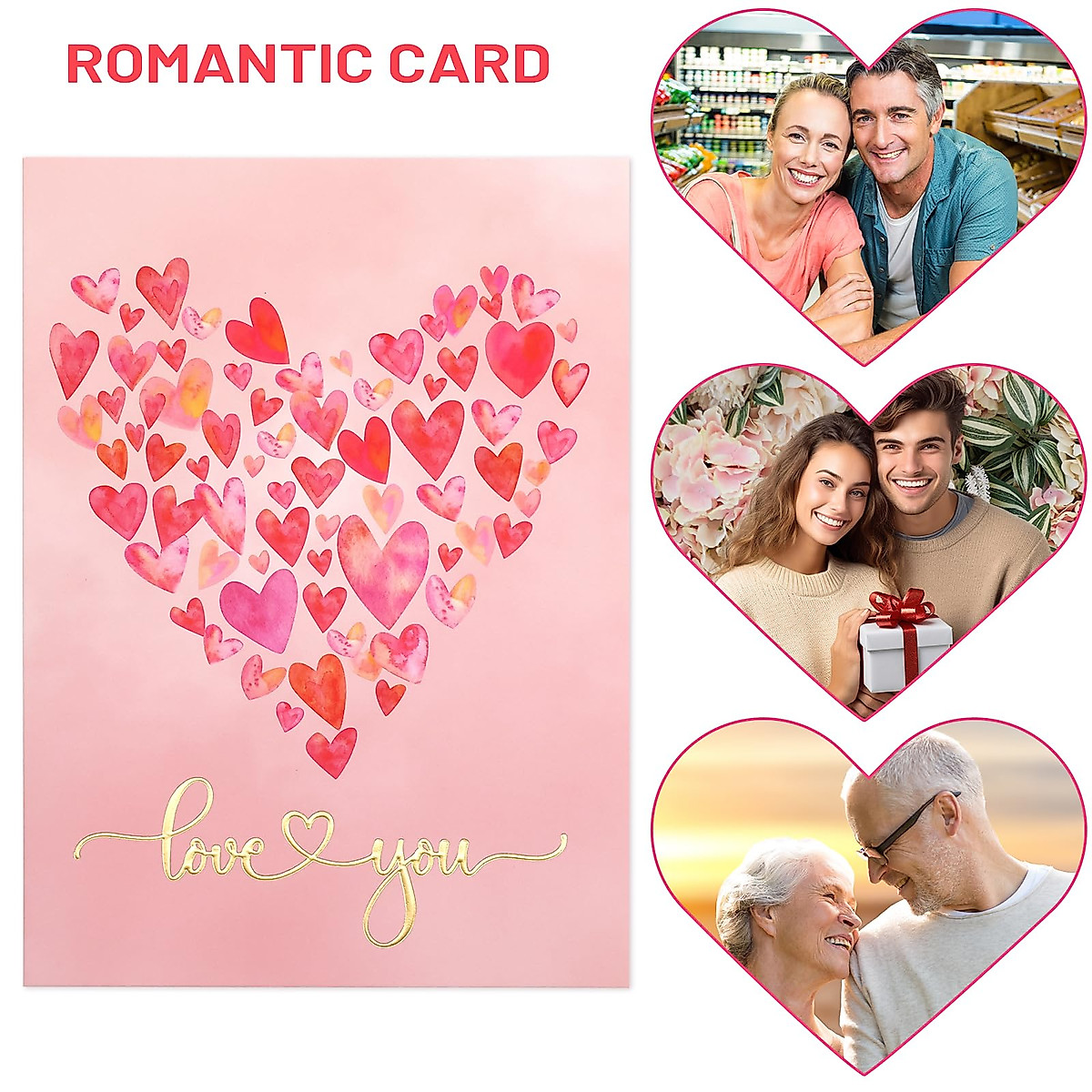 ceiba tree Love Card Anniversary Card Sweetest Day Card for Him Her with Envelopes