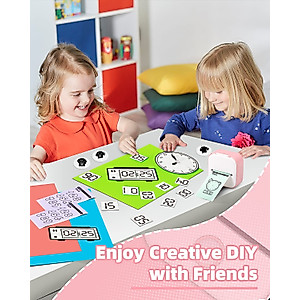 Memoking T02 Small Thermal Printer for Phone, Portable Wireless Note Printer with 3 Rolls Paper for Children’s Day Birthday and Printer Case