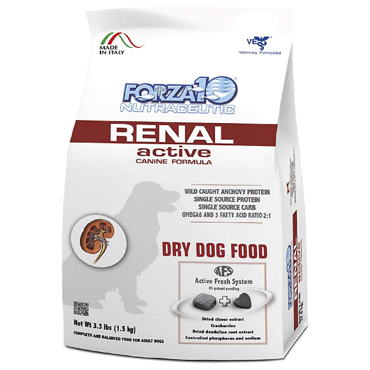 Forza10 Kidney Care Dog Food, Dry Renal Dog Food for Adult Dogs, 8.8 Pound Bag, Fish Flavor ...
