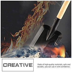 Fireplace Ash Shovel Long Hanging Strap Coal Shovel Coal for Wood Stove Hand Shovel Fire Stove Fireplace Trowel Ash Sweep