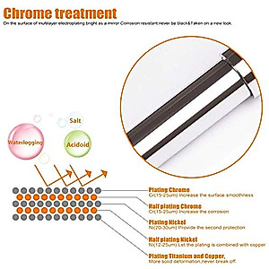 MSTJRY Commercial Sink Faucet with Pre Rinse Sprayer: 35"Height 8"Adjustable Center 12"Swivel Spout Wall Mount Pre Rinse Faucet-Perfect for 2/3 Compartment Sink (Polished Chrome,Stainless Steel&Brass)