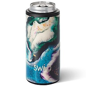 Swig Slim Can Cooler, Insulated Skinny Can Holder, Stainless Steel Can Cooler for Tall Skinny Cans, Skinny Can Cooler Compatible with White Claw, Truly, High Noon, Michelob Ultra (Aurora)