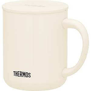 Thermos JDG-451C MWH Vacuum Insulated Mug, 15.2 fl oz (450 ml), Milk White