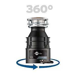 InSinkErator Badger 5 Garbage Disposal with Power Cord, Standard Series 1/2 HP Continuous Feed Food Waste Disposer, Badger 5 W/C, No Size, Black/Gray