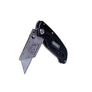 General Tools Folding Utility Lock Back Knife #WS-1204, Black