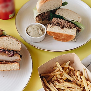 Luvan 4 Pieces Butter Warmers,Butter Warmers For Seafood with 20 Pieces Tealight Candles,Ceramic Butter Warmer Set for Chocolate or Cheese,Fondue- Dishwasher Safe,Microwave Safe, Oven Safe