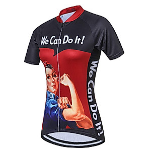 Mountain Bike Jersey Women, Women's Cycling Jersey Biking Shirt Jacket Tops, Comfortable Quick Dry