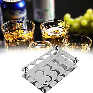 OKJHFD Wine Glass Holder with 12 Holes,Stemless Wine Cup Storage Rack for Wine Lovers Bar Display Storage Rack Without Swing (4.3x7.5x1.6 in)