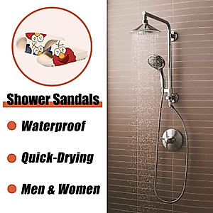 ibnsdoy Cloud Cushion Slides EVA Pillow Slippers Cute Graffiti Slides House Shoes Non-Slip Thick Soft Platform Slide Sandals For Women Men Unisex Massage Shower Bathroom Slipper For Spa Gym Home