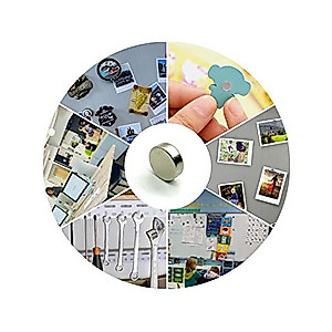 36PCS Refrigerator Magnets Fridge Magnet - Premium Brushed Nickel Fridge Magnets,Round Magnets,Office Magnets by A AULIFE