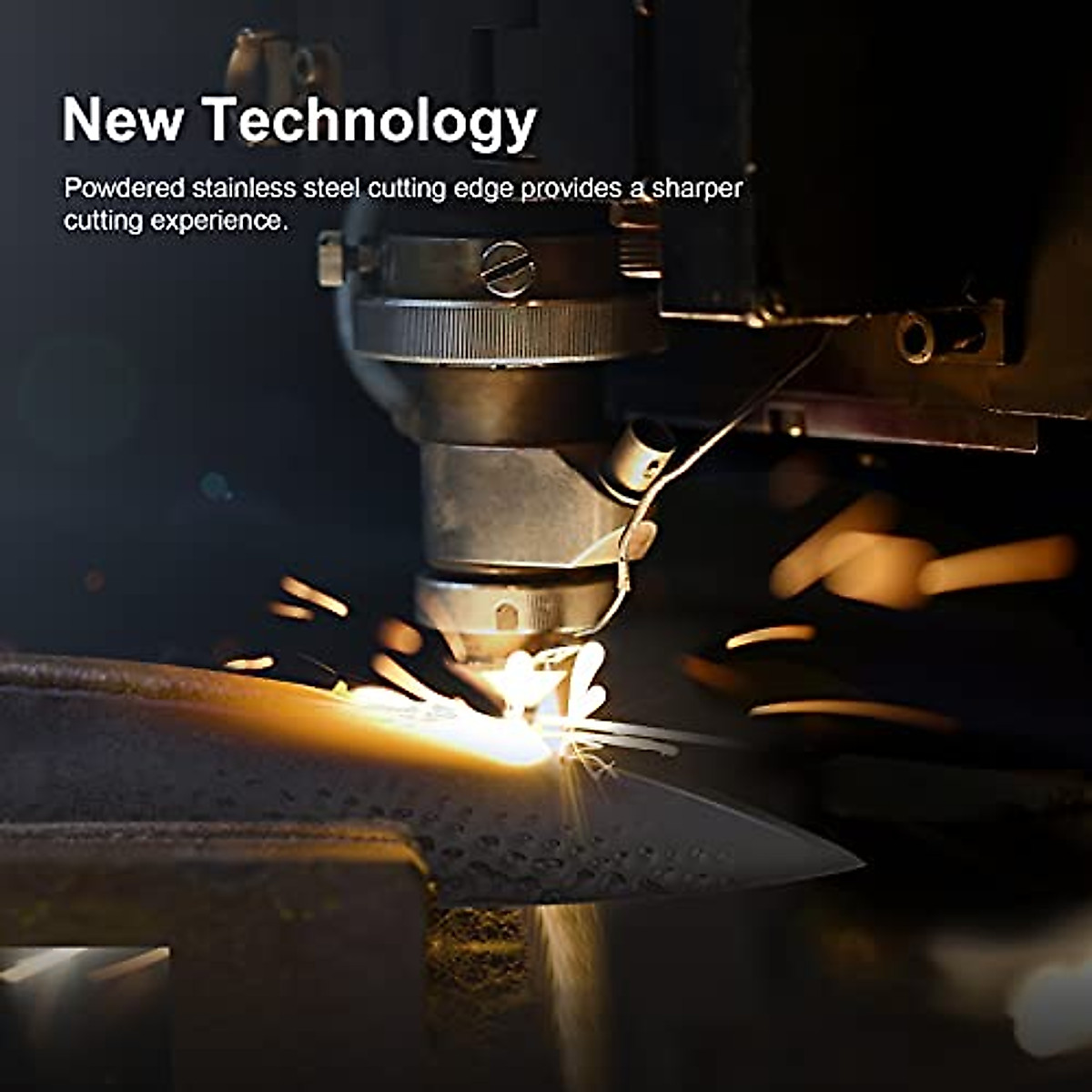 imarku Damascus Chef Knife, 8 inch Kitchen Knife Premium Sharp Cooking Knife HC German Stainless Steel Japanese Knife for Home Kitchen and Restaurant, Hand-Hammered, Ergonomic Handle, Gift Box