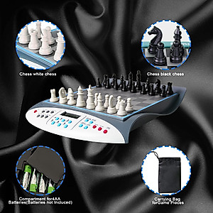 Electronic Chess Set, Computer Chess Game, Chess Set Board Game, Electronic Chess Game, for Beginners & Improving Chess Players, Great Partner for Play and Practice