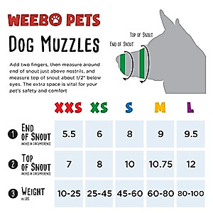 Weebo Pets Breathable Nylon Cloth Safety Muzzle (XXS)