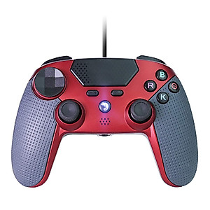 Brook Mars Wired Controller - Zero-Delay High Performance, For PS4 Gaming Controller, Gamepad with Touchpad for PS3 PS4 PC Switch, Support Motion Control,Gyro axis, Rumble function, Vibration