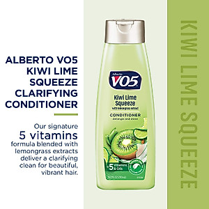 Alberto VO5 Herbal Escapes Kiwi Lime Squeeze Clarifying Conditioner, 12.5 Ounce