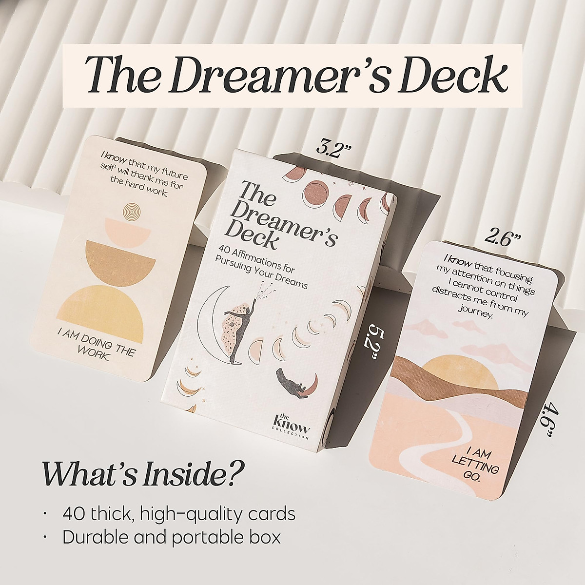 I Know Collection Affirmation Cards – Positive Affirmations Cards with Self-Empowering Quotes – Motivational Cards for Women and Men – Meditation Cards, Oracle Deck for Mindfulness – 40 Cards