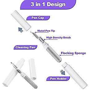 Earbuds Cleaning Pen Cleaner Tool Pen for Airpods Pro Earbuds Cleaner Kit for Bluetooth Earphones Case Cleaner Tool, Multifunction earbuds cleaning kit for Earphone Computer Camera Mobile Phone(2 pcs)
