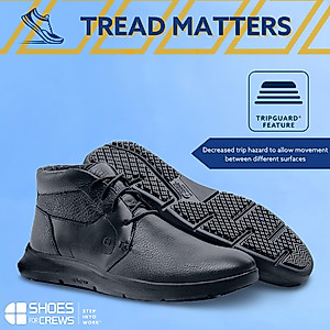 Shoes for Crews Men's Holden Sneaker, Black, 9.5