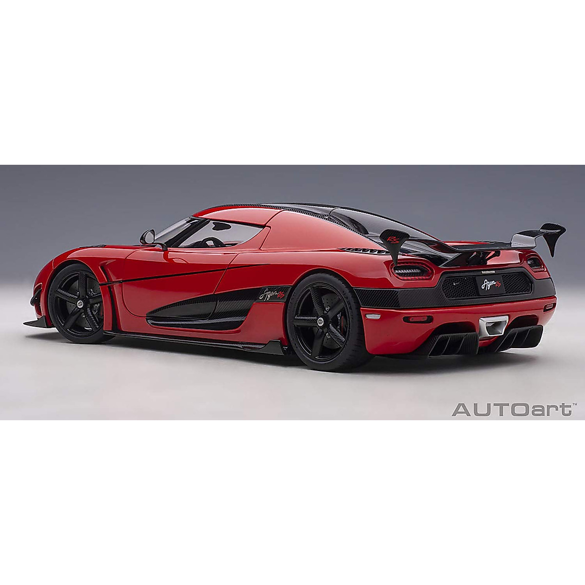 Autoart Koenigsegg Agera RS Chili Red with Black Accents 1/18 Model Car