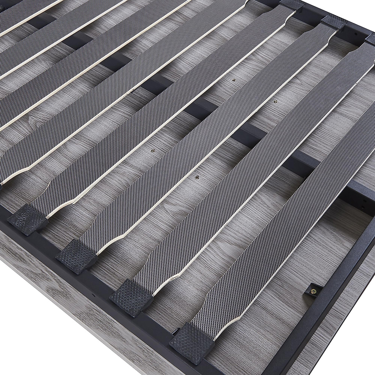 Harper & Bright Designs Twin Size Murphy Bed, can be Folded into a Cabinet, Gray