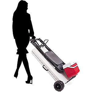 Creative Outdoor Folding Table and Chairs, 6 Ft, Built-in Wheels, Portable Durable Plastic, Indoor/Outdoor Events, Perfect for Camping/Picnic/Tailgating/Party, Easy to Clean