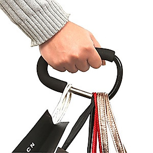 Mini-Factory (Pack of 2) Stroller Organizer Hooks, Multi-Purpose Large Hanger Hooks Clip for Shopping Bags, Purses