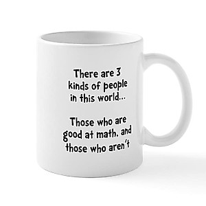 CafePress Math People Black Ceramic Mug Ceramic Coffee Mug, Tea Cup 11 oz