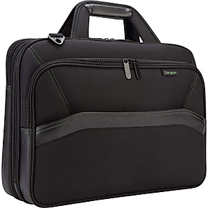 Targus Spruce EcoSmart Checkpoint-Friendly Laptop Bag for 15.6-Inch Laptops, Black (TBT256)