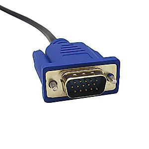 BLUE ELF HDMI to VGA Adapter Cable 6ft/1.8m Gold-Plated 1080P HDMI Male to VGA Male Active Video Converter Cord for Notebook PC DVD Player Laptop TV Projector Monitor Etc