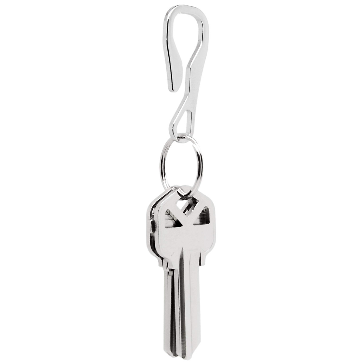 KeySmart Key Dangler - Clip Your KeySmart to Anything (Stainless Steel, Regular Size)
