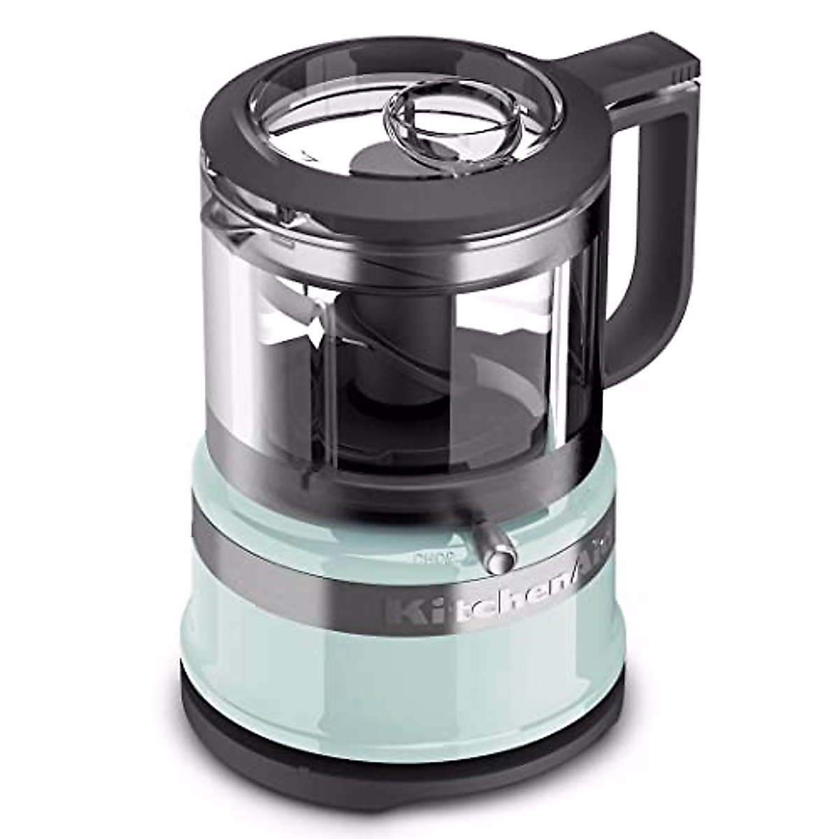 KitchenAid 2 Speed Pulsing Meal Prep Compact Mini Food Processor Chopper with 3.5 Cup Working Bowl, Ice (Renewed)