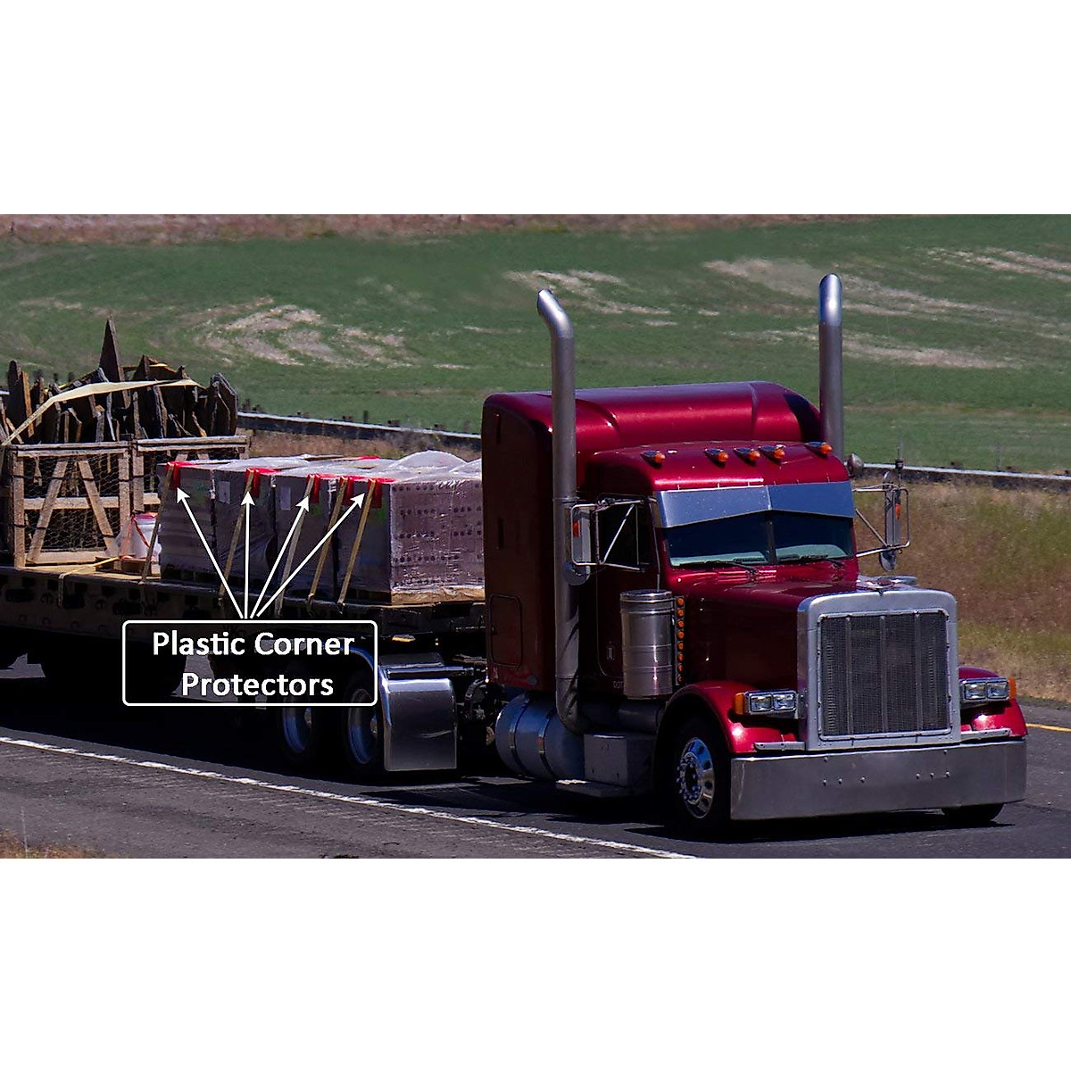 Mytee Products (20) 8" x 12" Corner Protector V Shaped w/ (1) 8ft V Shaped Extension Handle