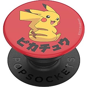 ​​​​PopSockets Phone Grip with Expanding Kickstand, PopSockets for Phone, Pokemon - Pikachu Katakana
