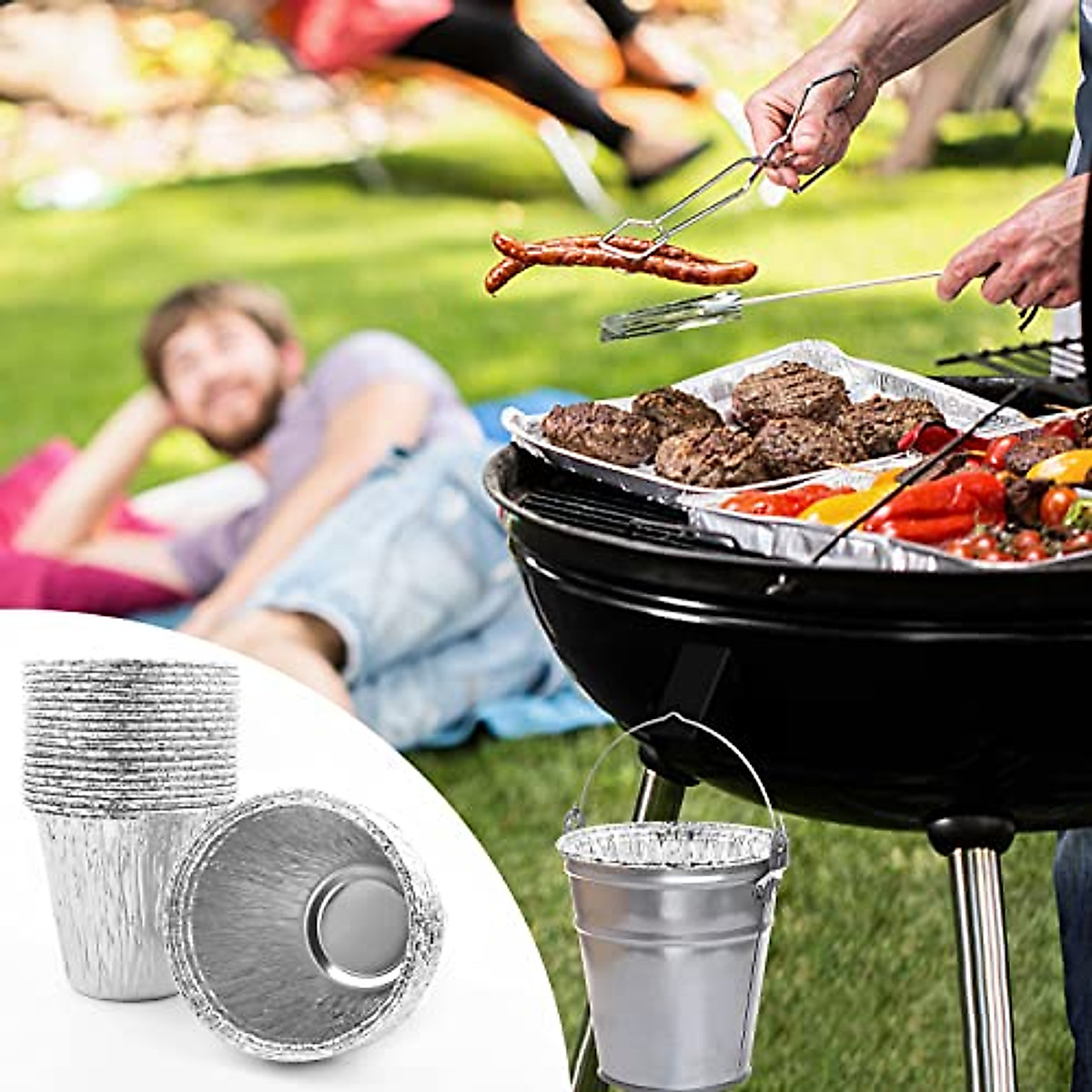 PACETAP Grease Bucket Liner, Drip Tray Liner Compatible with Pit Boss Grills 67292 Foil, for Oklahoma Joe's 9518545P06, for Z Grill Bucket, for Recteq Large Bucket (25pack-Large)