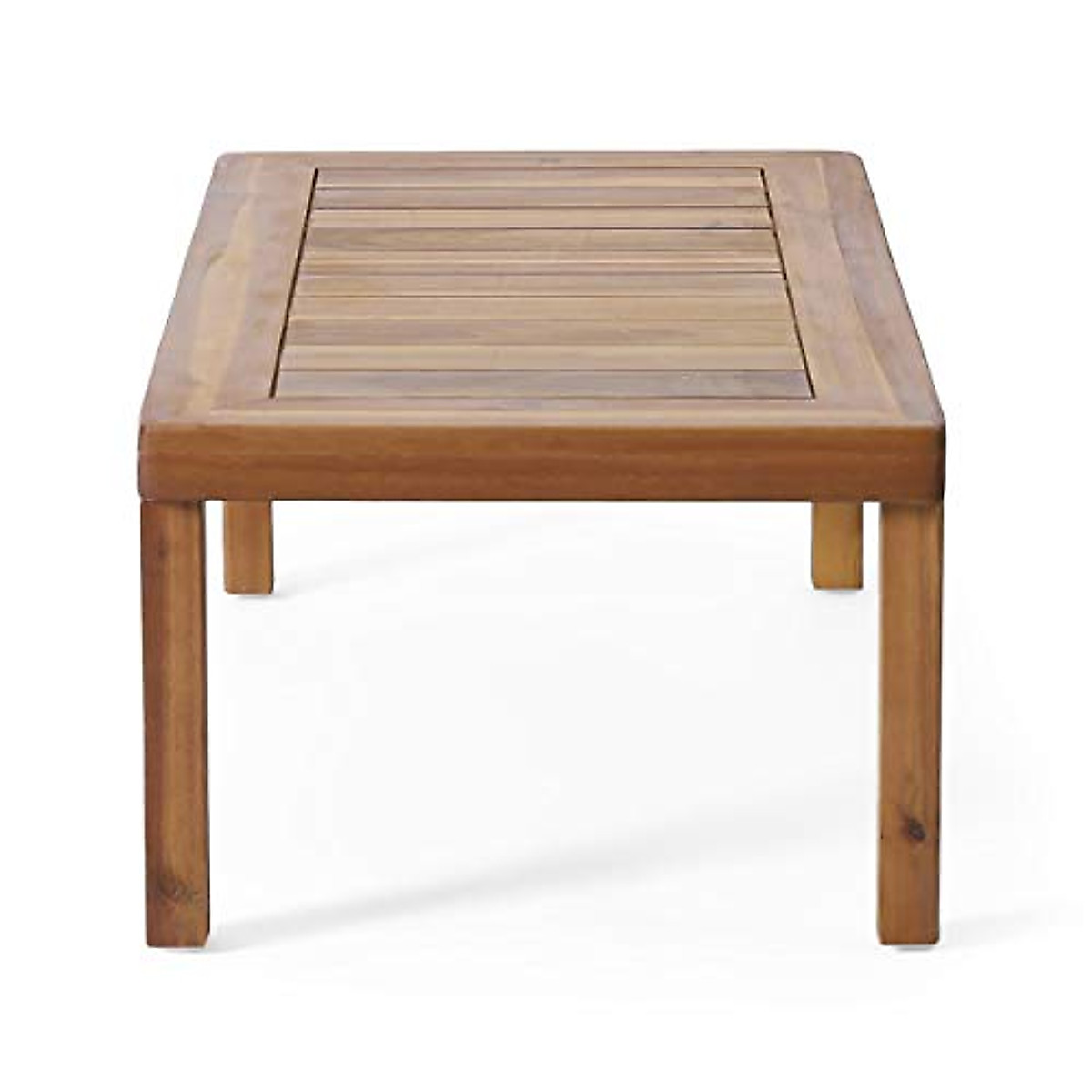 Christopher Knight Home Louver Chat Set, Teak + Cream