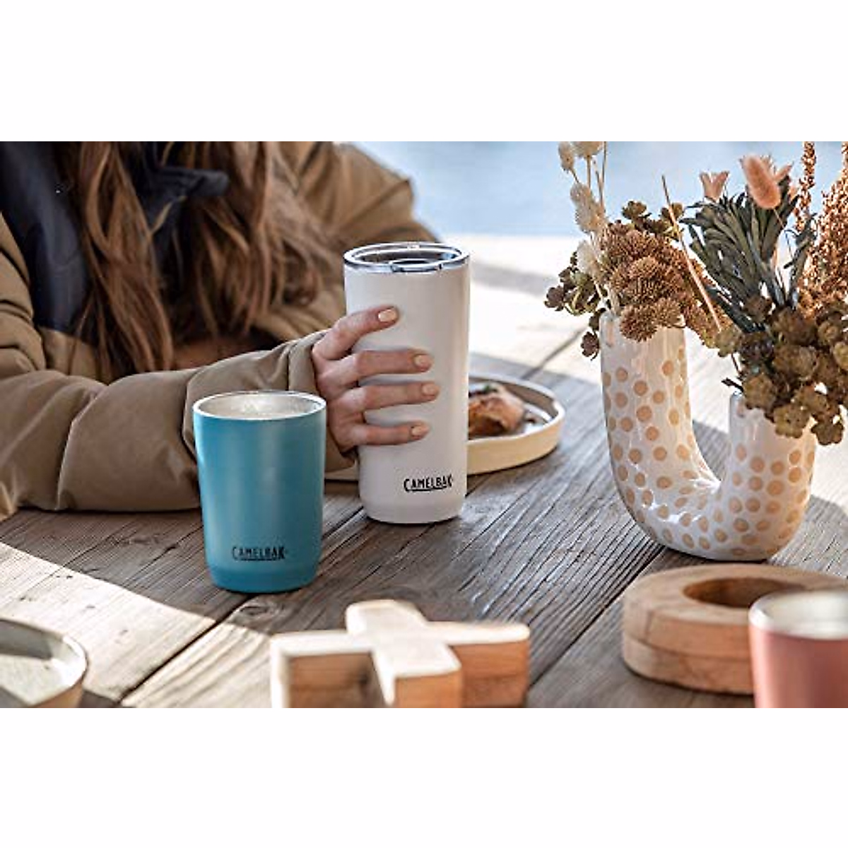 CamelBak Horizon 20oz Tumbler - Insulated Stainless Steel - Tri-Mode Lid - Black