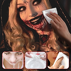 Halloween SFX Makeup Kit Scary Face Special Effects Makeup Kit Fake Blood Spray, Coagulated Blood Gel