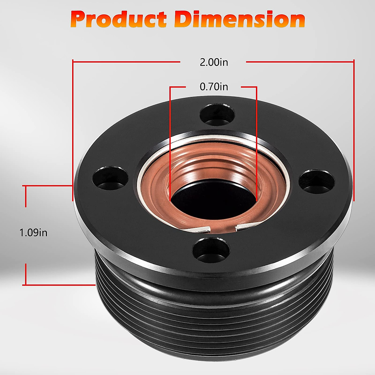 Trim Cap Cylinder with Seals 61A-43821-00-00 FSM040, Fits for Yamaha 200-225-250-300 HP (2-Pieces)