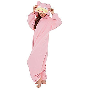 SAZAC Kigurumi - Pokemon - Slowpoke - Onesie Jumpsuit Halloween Costume