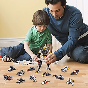 Lemon Legend 25-in-1 STEM Building Toys Kits for Kids to Assemble a Big Robot or 12 Small Airplanes, Best Gifts for Boys and Girls Ages 6 7 8 9 10+ Year Old,566 PCS.