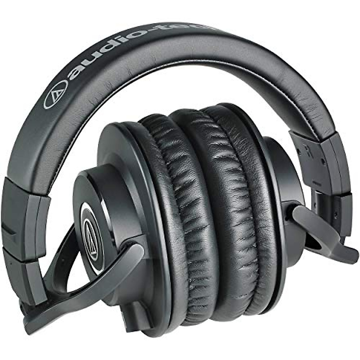 Audio-Technica ATH-M40x Professional Studio Monitor Headphones + Slappa Full Sized HardBody PRO Headphone Case (SL-HP-07)
