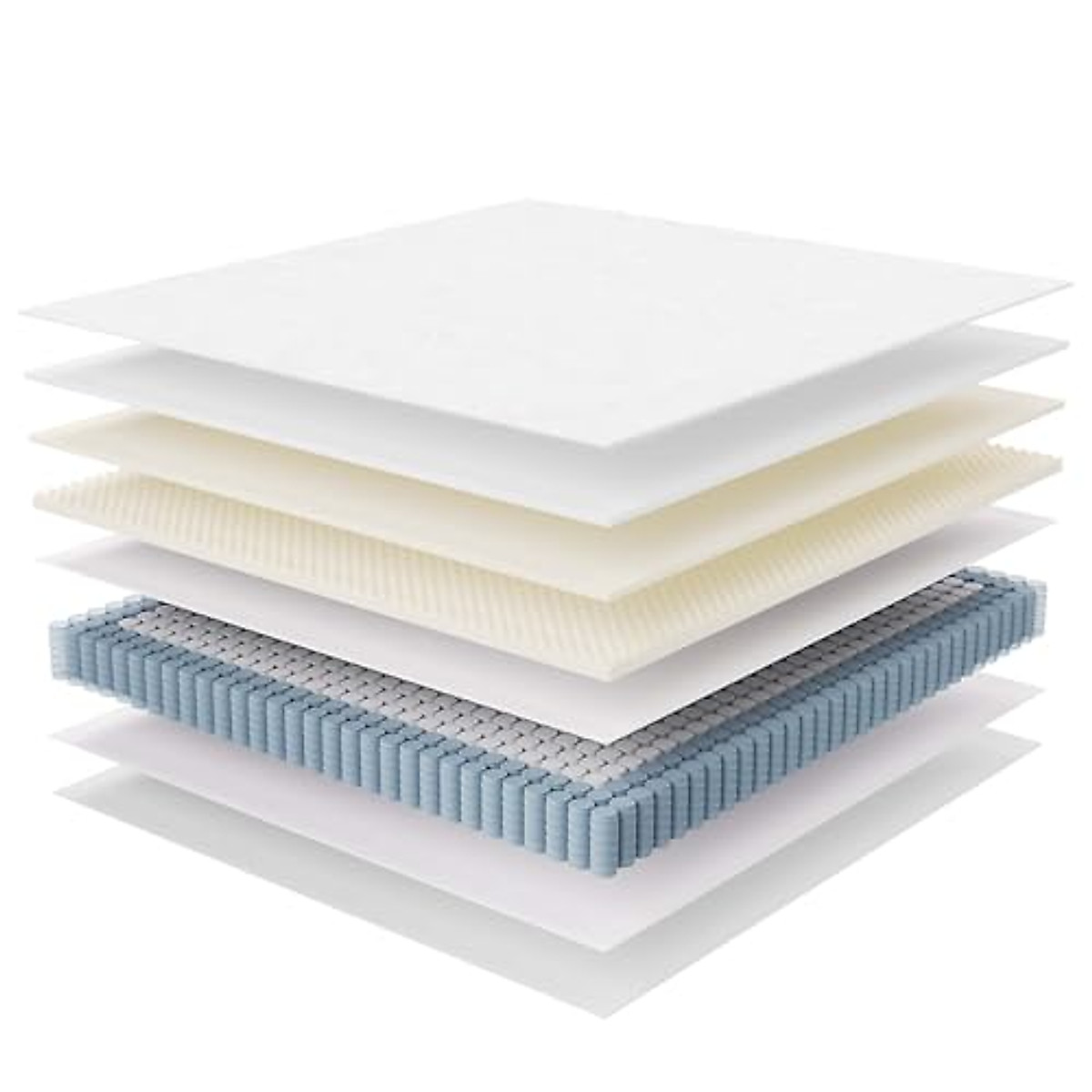 Modway MOD-7090-WHI Jenna 12" Innerspring and Foam King Mattress, White