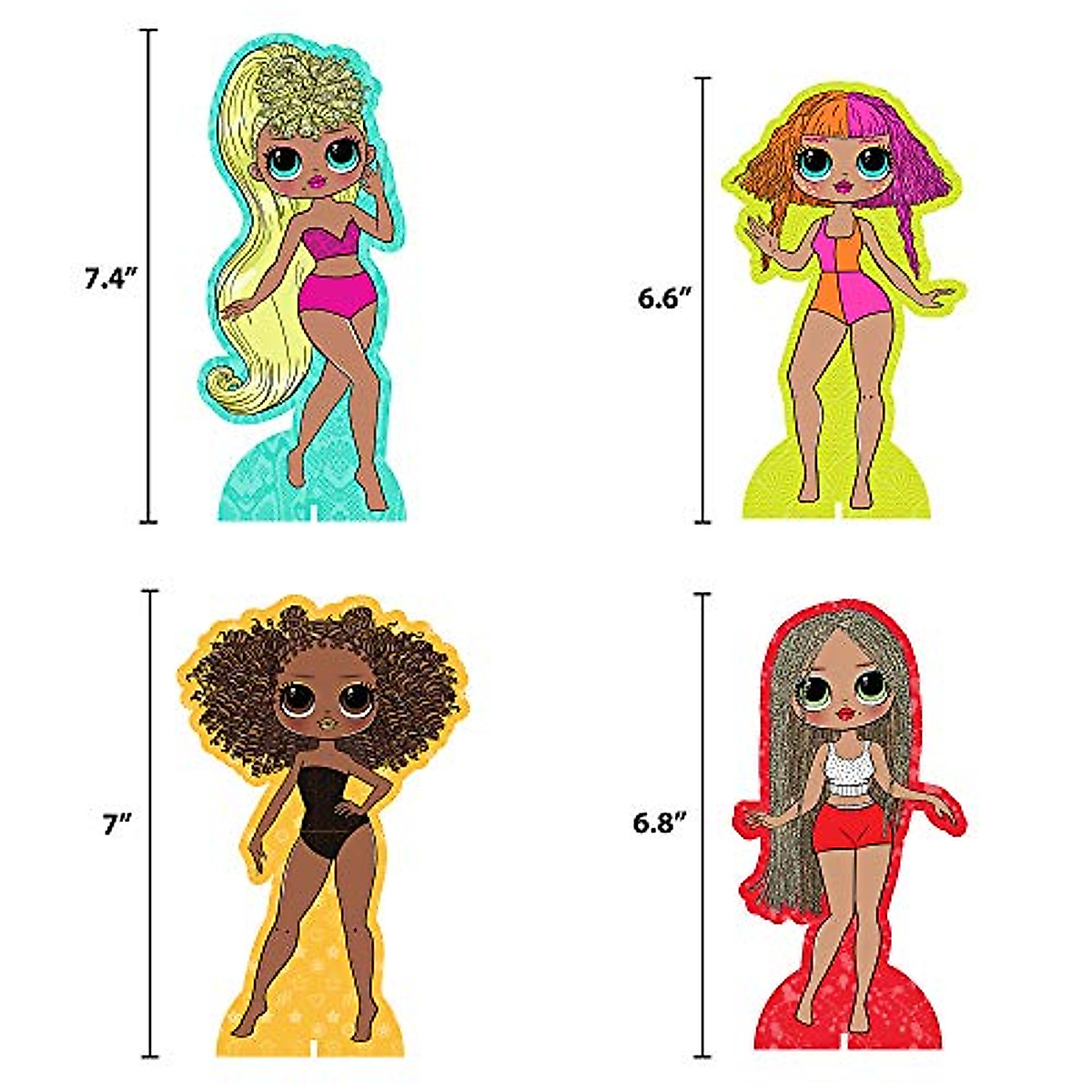 LOL OMG Dress Up Studio by Horizon Group USA, Decorate 4 Dolls with Over 100 Accessories, DIY Fashion Craft Kit, Mix & Match Fabrics & Patterns, Use Gemstones, Stickers & More