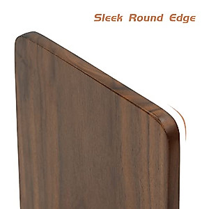 Brosisincorp Wood Book Ends for Shelves Bookends to Hold Heavy Duty Books Pack of 3 Pair Walnut Wooden Office Book Stand Non-Skid