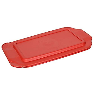 Pyrex (1) 222-PC 2qt Red Lid, (1) 232-PC 2qt Red Lid, (1) 233-PC 3qt Red Lid Made in the USA