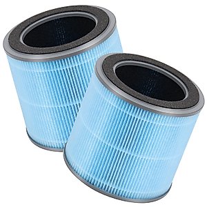 Breabetter 2-Pack H201 True HEPA Replacement Filter Compatible with Homvana H201 Purifier and also compatible with TEC.Bean JH50G-M, 3-in-1 True HEPA Filters