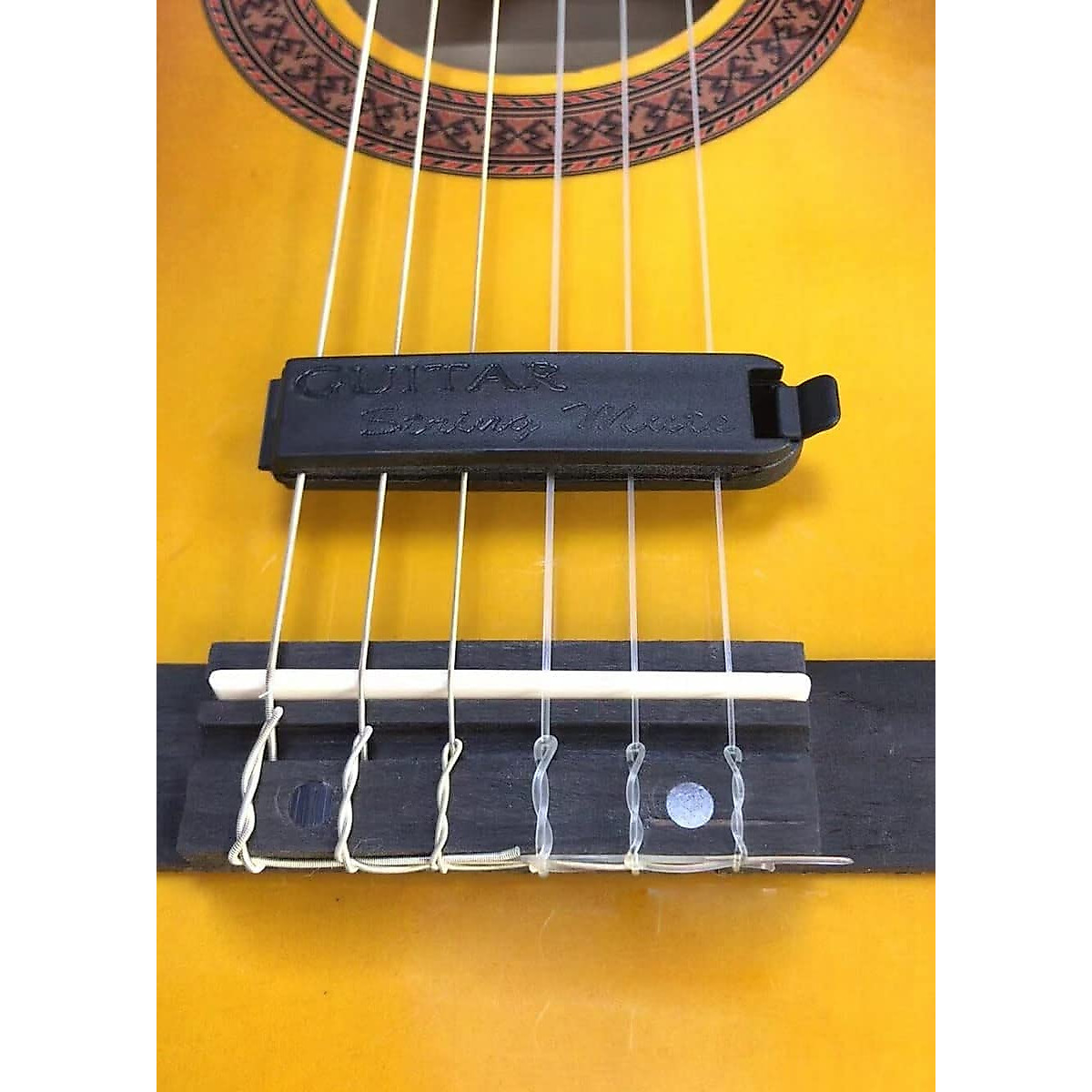 TUOREN 3Pack Guitar Mute Dampener Set with Guitar Sound Hole Cover String Muter Bridge-Side Silence Noise Reducer for 4-6 String Guitar Bass