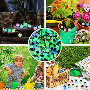 Barydat 150 Pcs Luminous Mini Resin Ducks with Sunglasses Bulk Glow in The Dark Colorful Tiny Cowboy Duck to Hide for DIY Landscape Pot Aquarium Dollhouse Baby Shower Party Favor