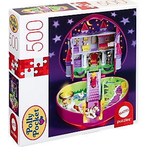 Mattel Games Polly Pocket Mattel Jigsaw Puzzle with 500 Interlocking Pieces & Mini-Poster, Image of Micro Doll Playset, For Collectors & Kids Ages 8 Years Old & Up