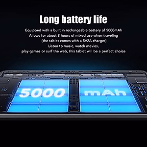 VINGVO Tablet, 2GB RAM 32GB ROM 8.0 Tablet Octa-Core Processor 8 IPS Display for Home (US Plug)